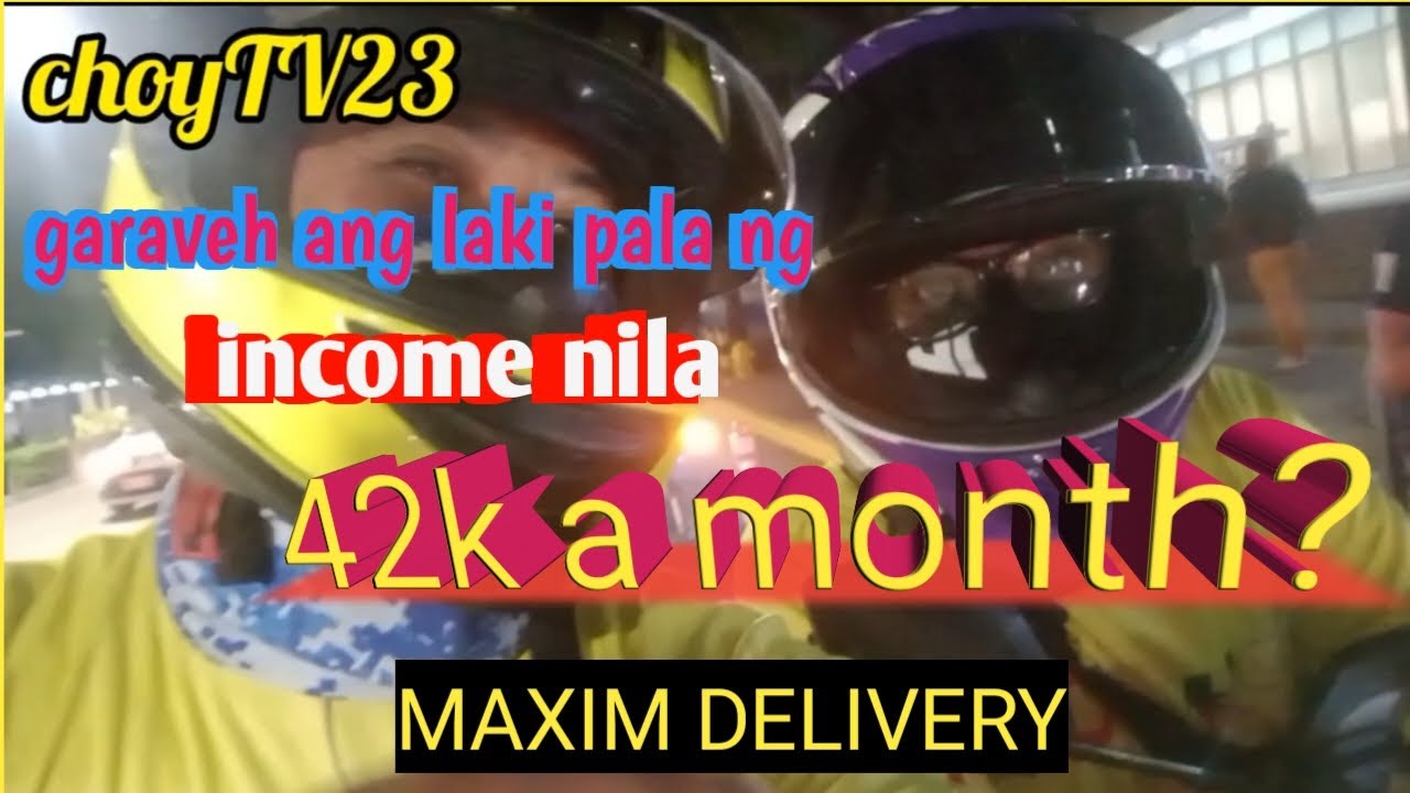 wowww sana all 42k a month?/#maxim rider income/maxim delivery and ...