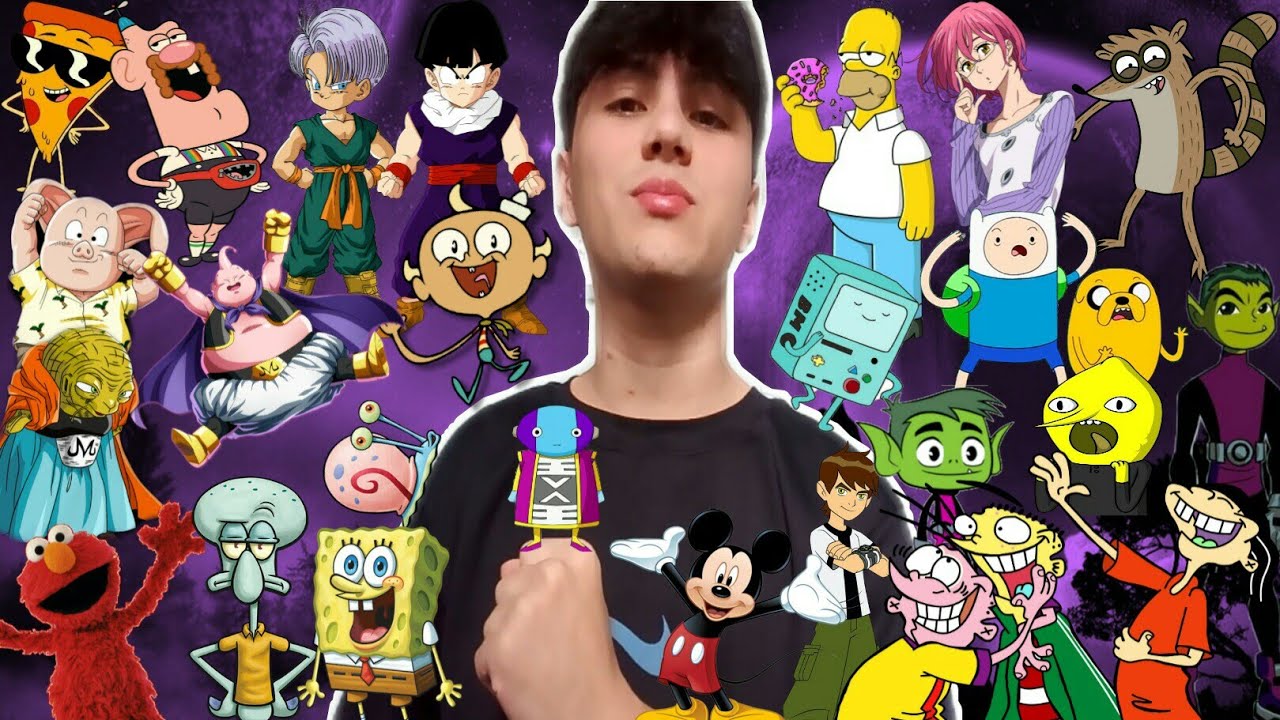 imitando personagens de desenhos - YouTube