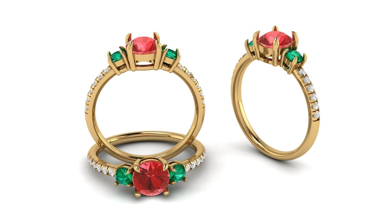 ||Making of Engagement Ring in Matrix 9 ||Cad Design ||Matrix ||Ladies ...