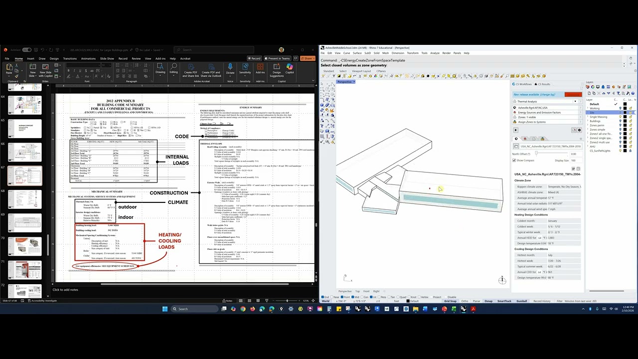 ARCH325. Peak Heating and Cooling Loads Using Climate Studio - YouTube