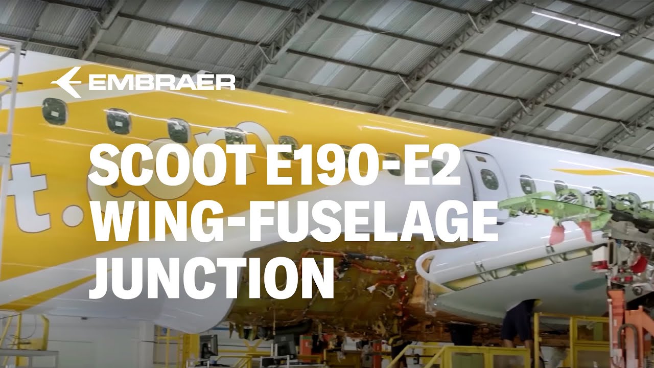Scoot's E190-E2 wing-fuselage junction - YouTube
