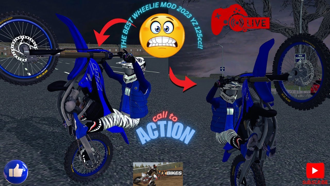 MX BIKES WHEELIE TUNED YZ MOD - YouTube