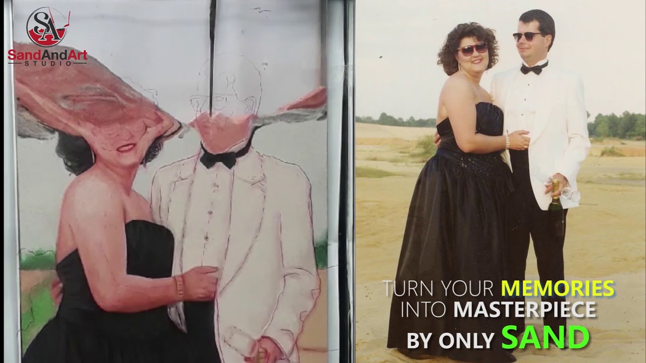 PHOTO TO PORTRAIT | HOW TO TURN A PHOTO INTO SAND PORTRAIT - YouTube