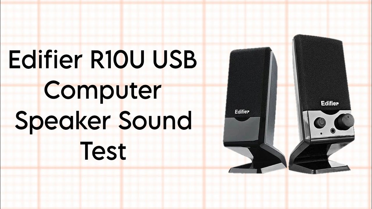 Edifier R10U Speaker Sound Test - YouTube