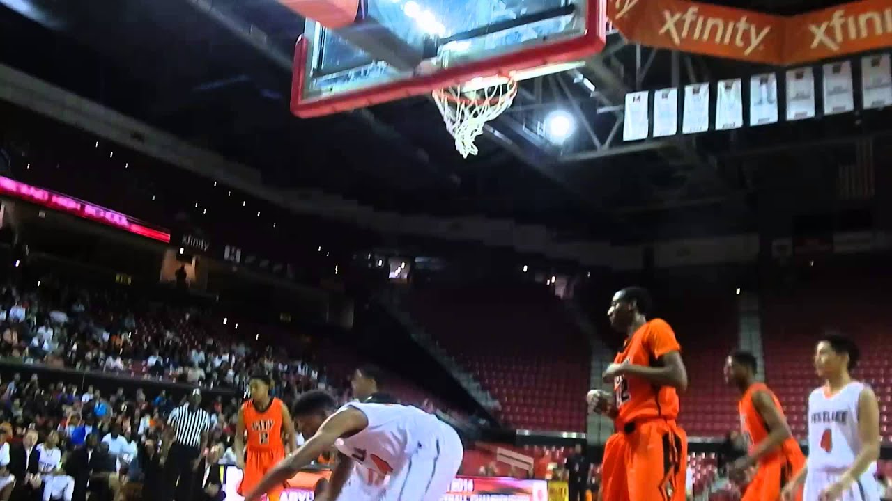 Alston block City/Westlake boys basketball 3A state finals 3/15/14 ...