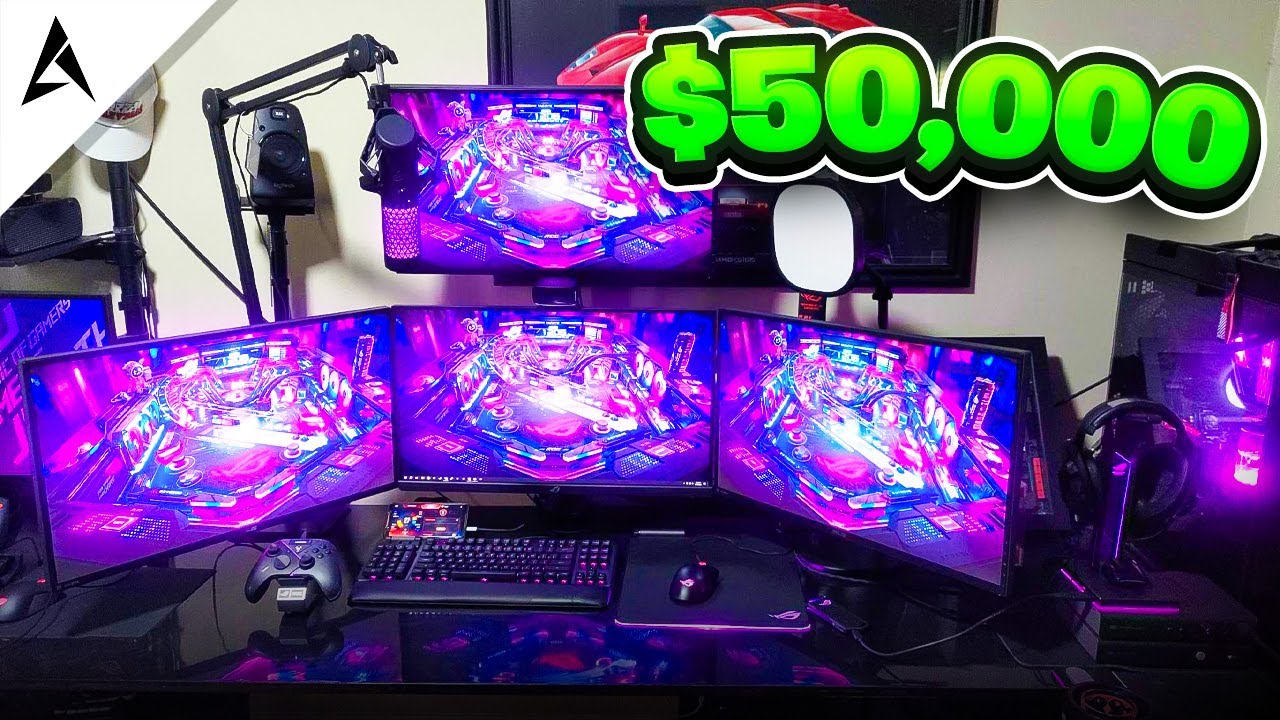 ASP's $50,000 Gaming Setup Tour! Ft. Blacha, Stormyrite - YouTube