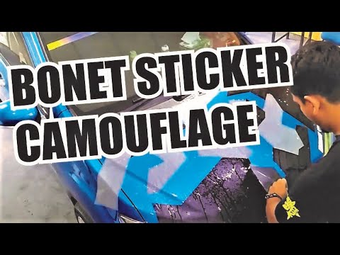 STICKER BONET CAMOUFLAGE BY URBAN STICKERS MELAKA - YouTube