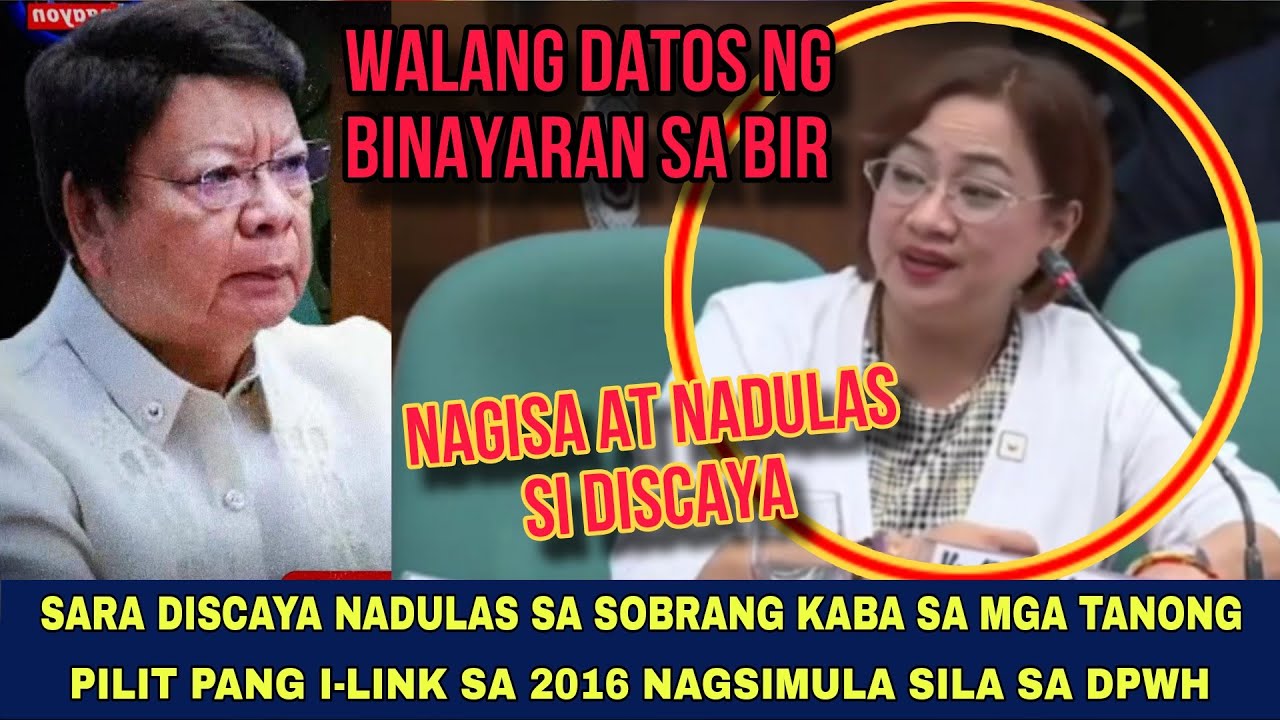SARA DISCAYA NADULAS SA KABA SA BILYONG KINITA SA DPWH! - YouTube
