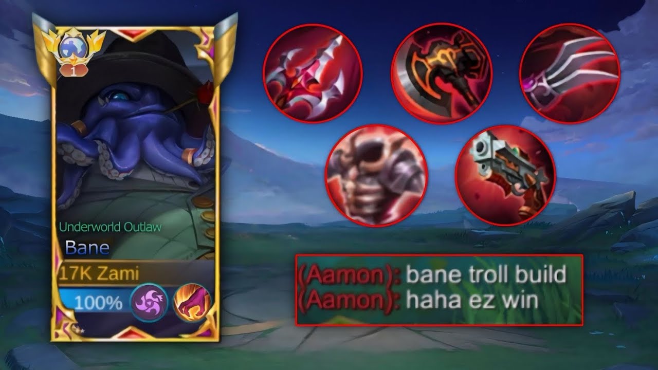 BANE NEW BROKEN RED BUILD IS UNSTOPPABLE?! BEST BUILD FOR 1 HIT ( must ...