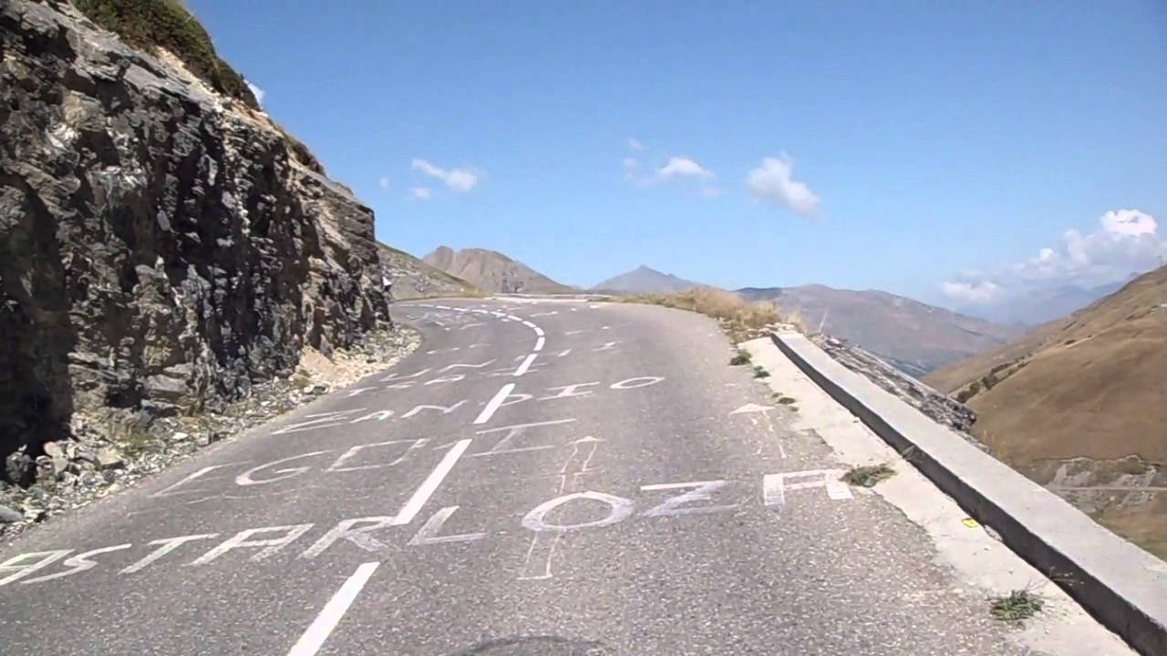 Climbing the Col du Galibier - The breathtaking valley below from the ...