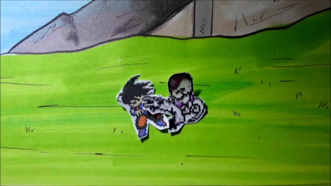 Dragon Ball Sprite Animation - Goku VS Freezer - YouTube