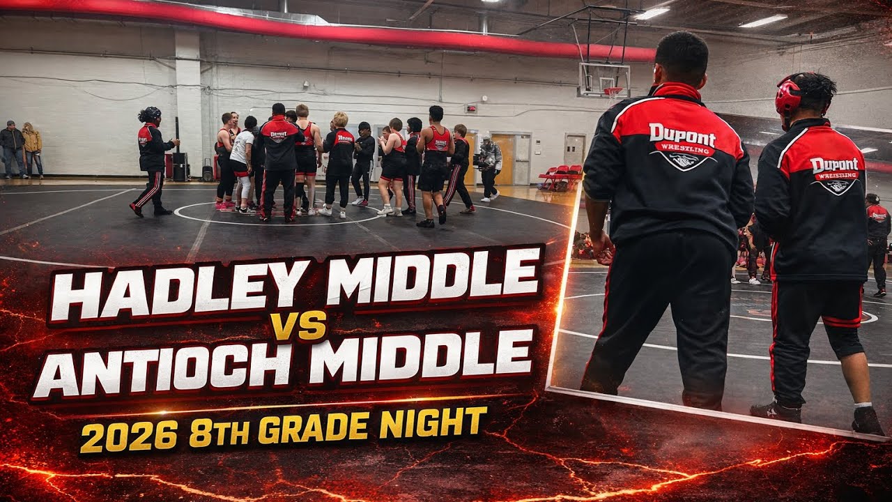 DuPont Hadley middle vs Antioch Middle Wrestling - YouTube