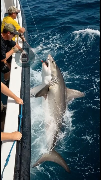 Fishermen Take on MONSTER Sharks in Crazy Encounter! - YouTube