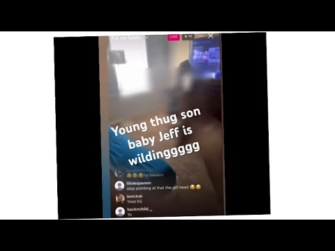 Young Thug Oldest Son BABY JEFF Spazzing Out On Family & Opps - YouTube