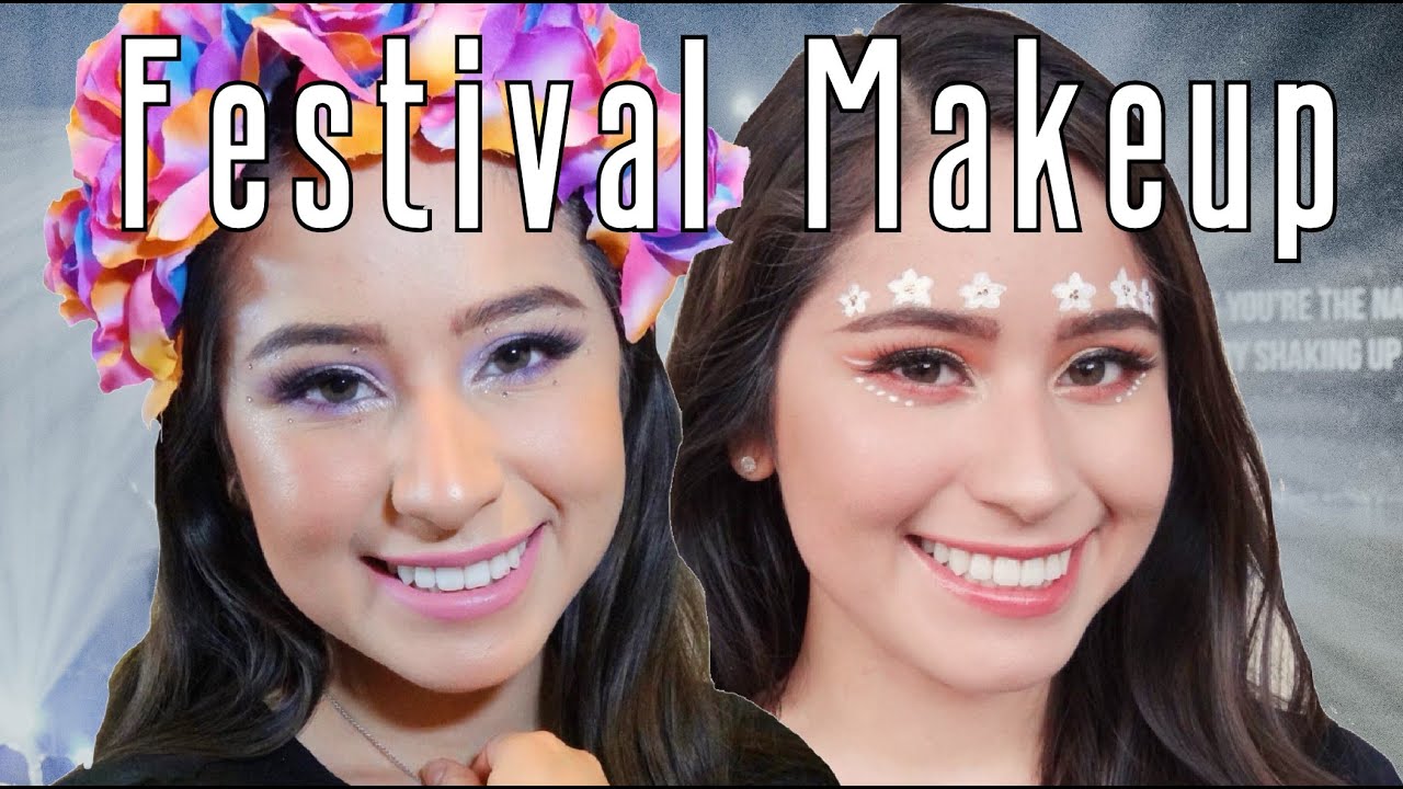 Festival, Rave, EDC Makeup - YouTube