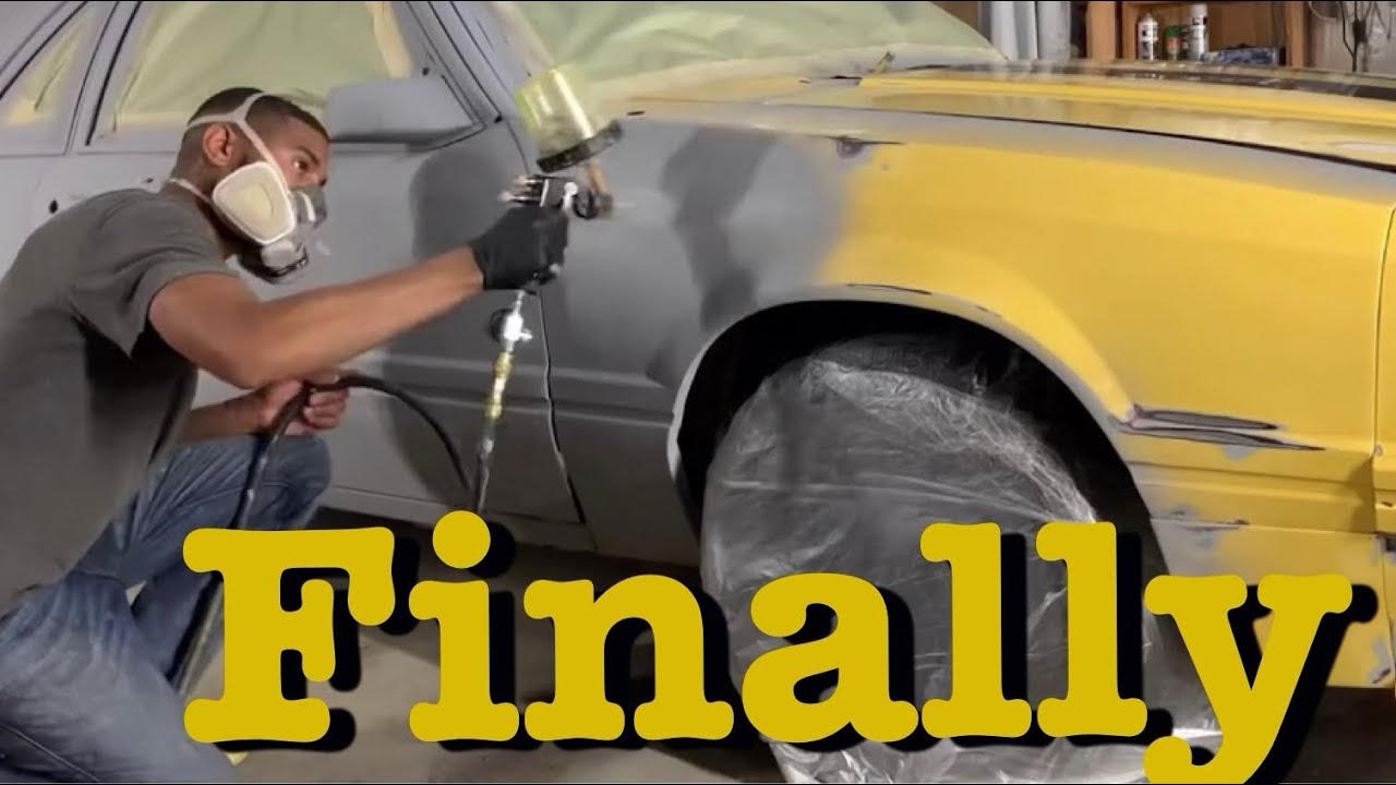 Painting a car for beginners | 84 Fox Body!!! - YouTube