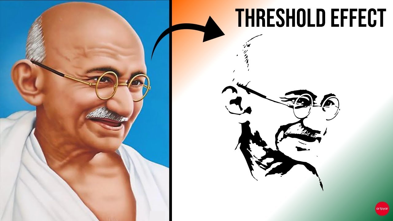 threshold effect in coreldraw l image to vector l line art l artpyar ...