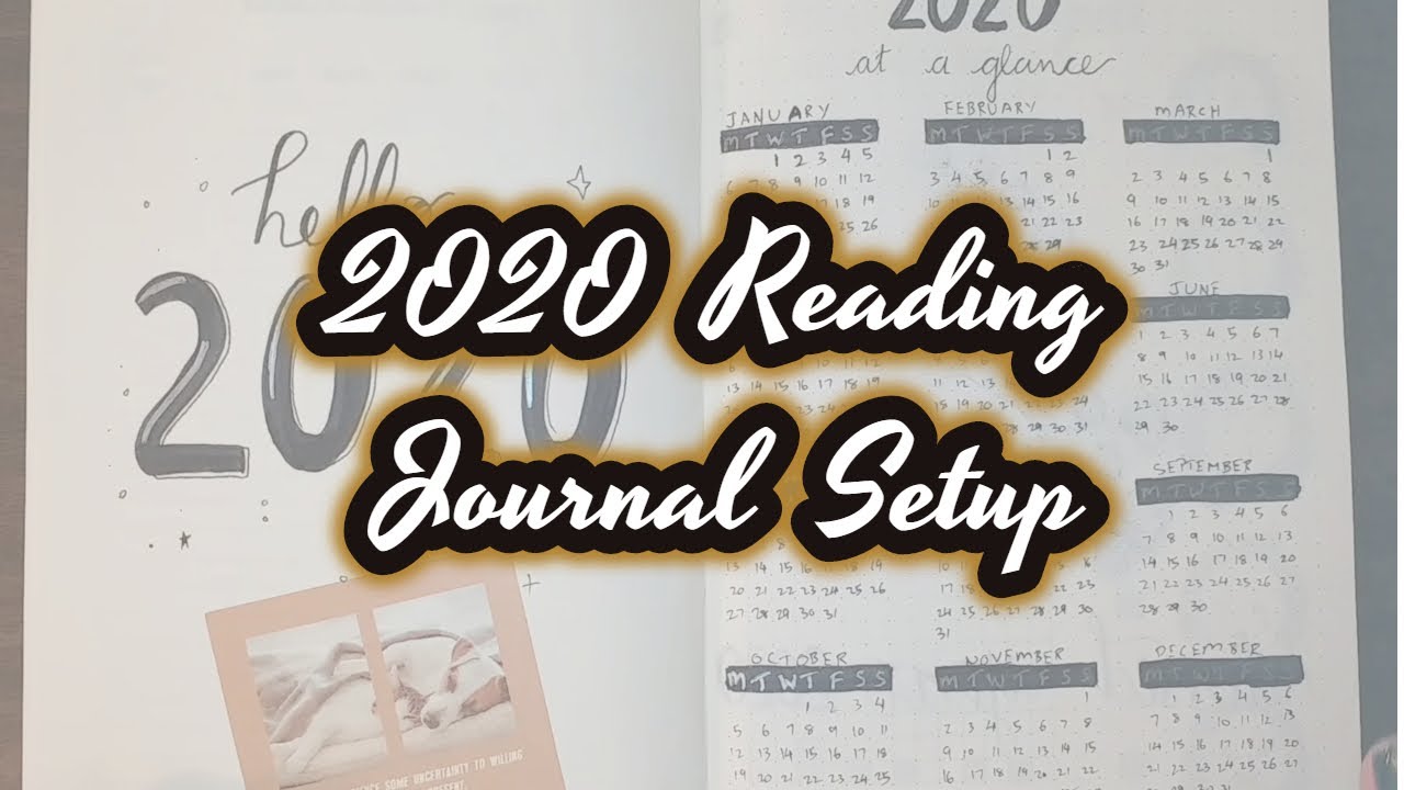 2020 Reading Journal Setup + January BuJo Spreads - YouTube