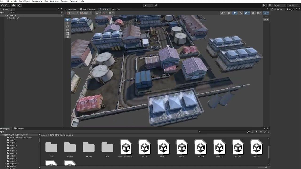 RPG FPS game assets set v9 All maps (9 maps) - YouTube