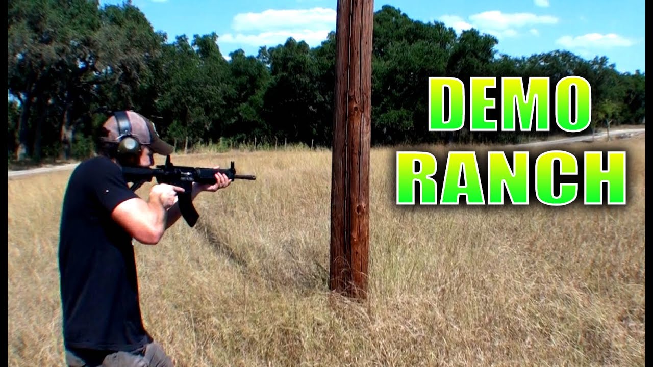 Shooting a Telephone Pole in Half - YouTube