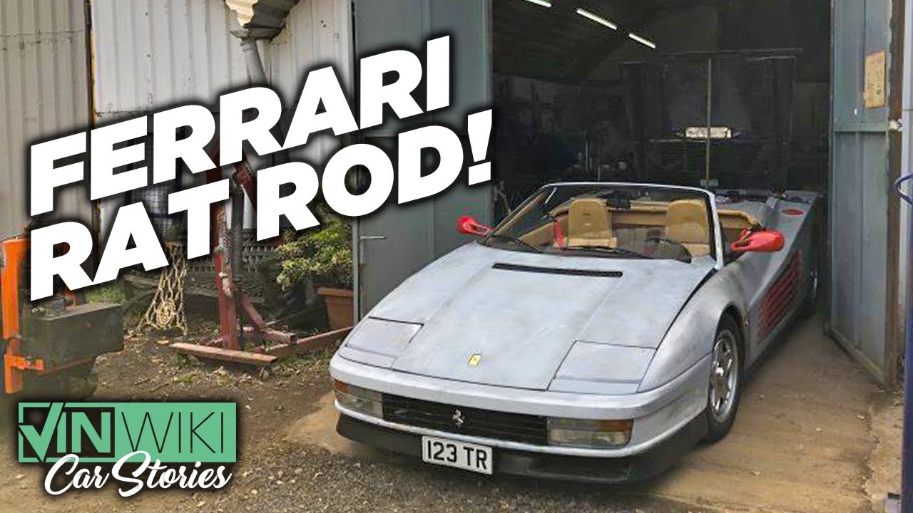 He built an INSANE rat-rod Ferrari in his garage! - YouTube