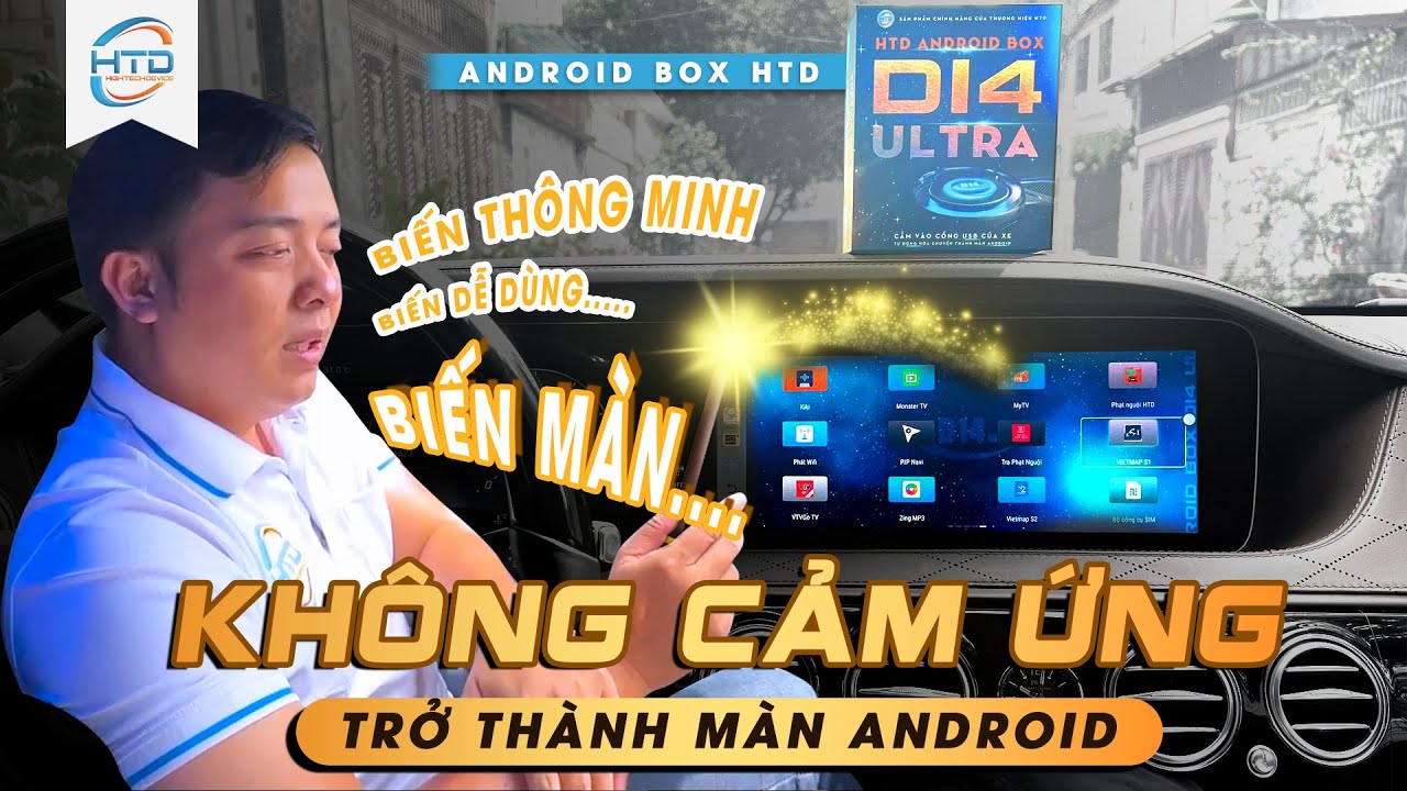 Màn xe không cảm ứng trở nên Thông Minh Dễ Dùng | Android box HTD - YouTube