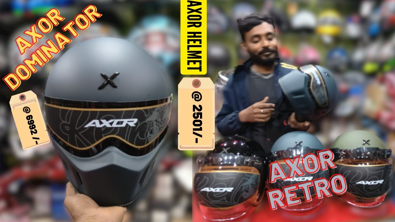 AXOR DOMINATOR AND RETRO JET HELMET || @HelmetHouseGuwahati || - YouTube