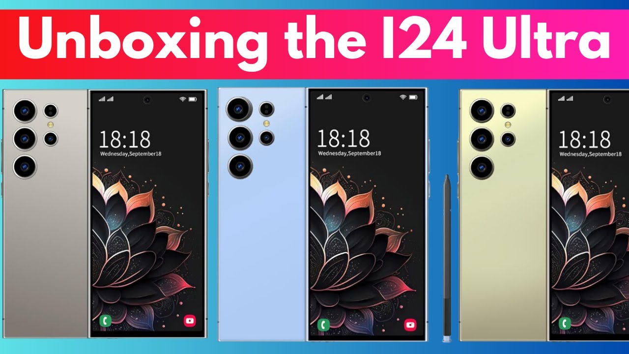 Unboxing the I24 Ultra: 6.82'' HD, 6800mAh Battery, 5G Smartphone with ...