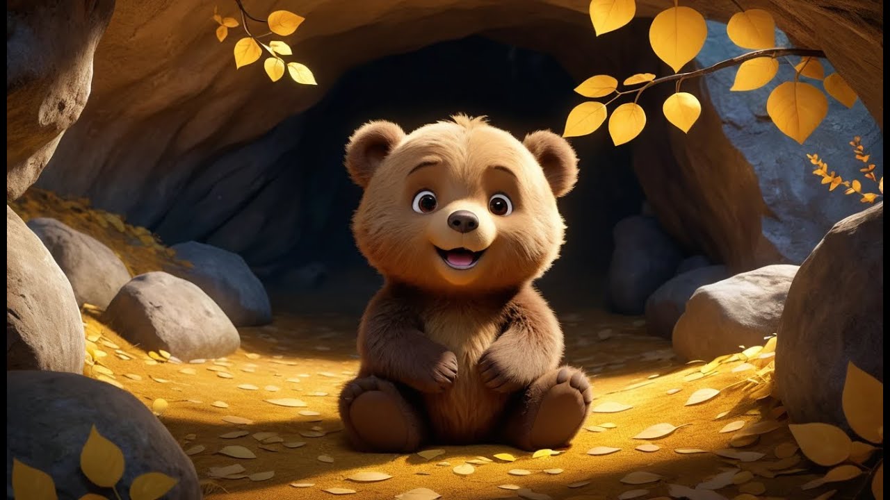 Five Sleepy Bears in a Cave Rhyme Song | Popular Nursery Rhyme ...