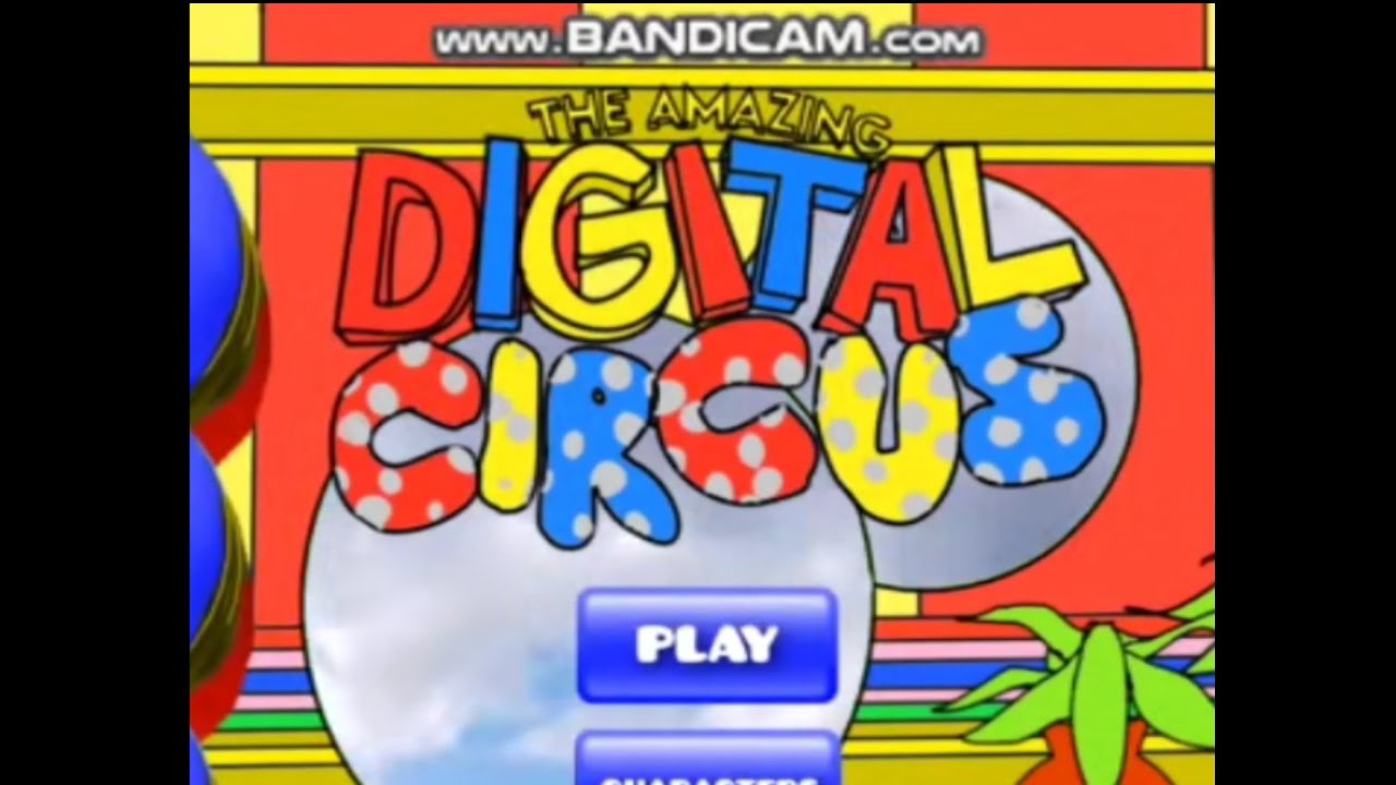 The Amazing Digital Circus Flash / Browser Game Startup screen - YouTube