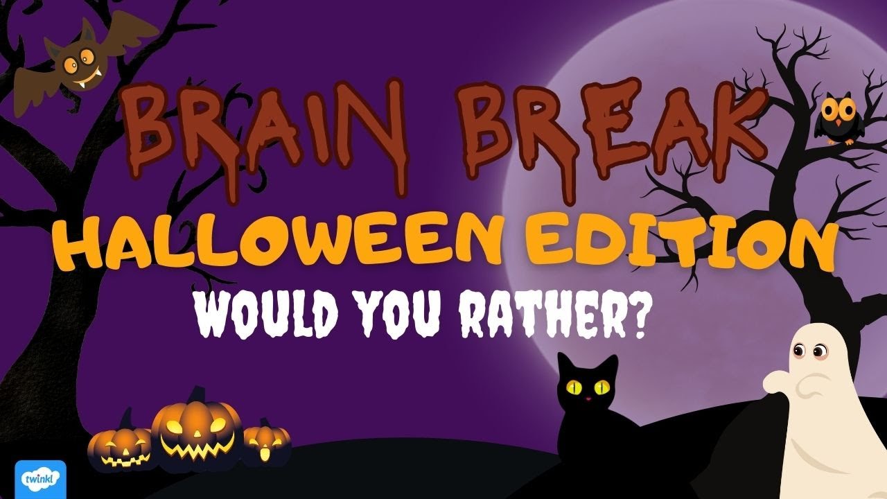 🧛 Would you rather? 👻| Halloween Edition 🎃| Brain Break (DPA) - YouTube