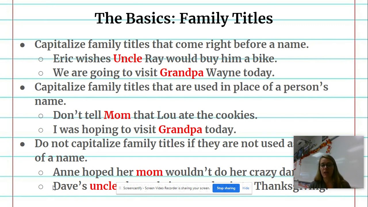 The Rules of Capitalization Part 2 - YouTube