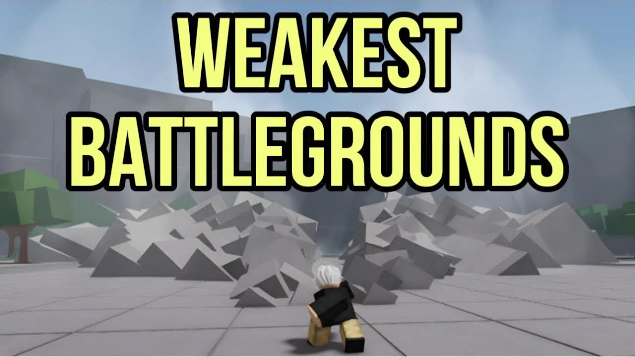 THE WEAKEST PLAYER IN STRONGEST BATTLEGROUNDS | ROBLOX - YouTube