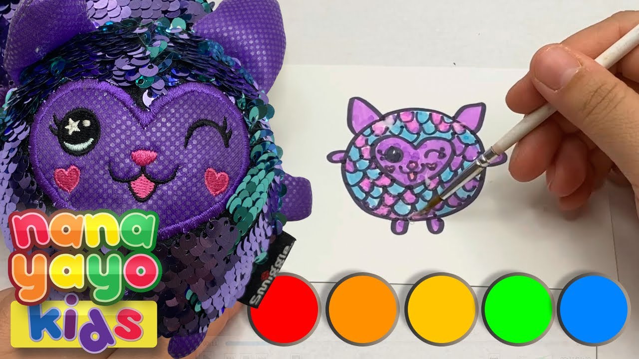 How to draw cute Smiggle owl with colorful glitter kids | NANAYAYO KIDS ...