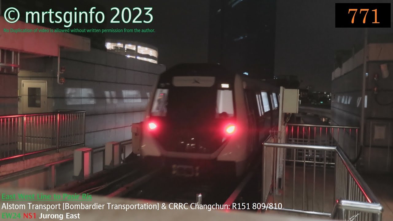 [R151 OVERRUN REVERSE] SMRT Trains, EWL Test Train at Jurong East ...