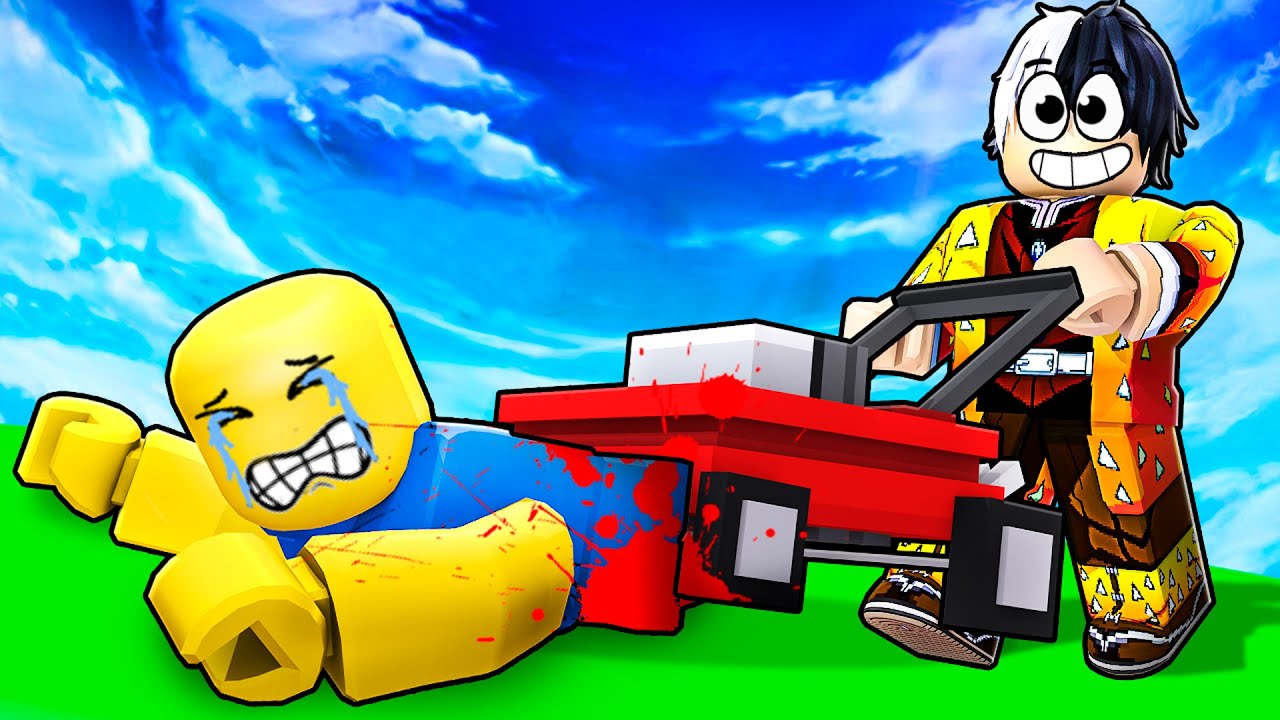 KoszĘ Wszystko Co Spotkam Na Swojej Drodze Roblox Mow The Lawn Youtube