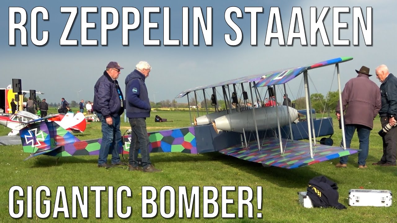 Gigantic! RC Warbird with 10,6m Wingspan 130 kg Giant RC Zeppelin ...