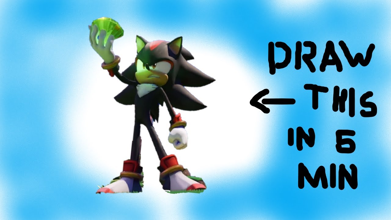 Easy Shadow the Hedgehog Drawing! | Stunning Tutorial! | HC - YouTube