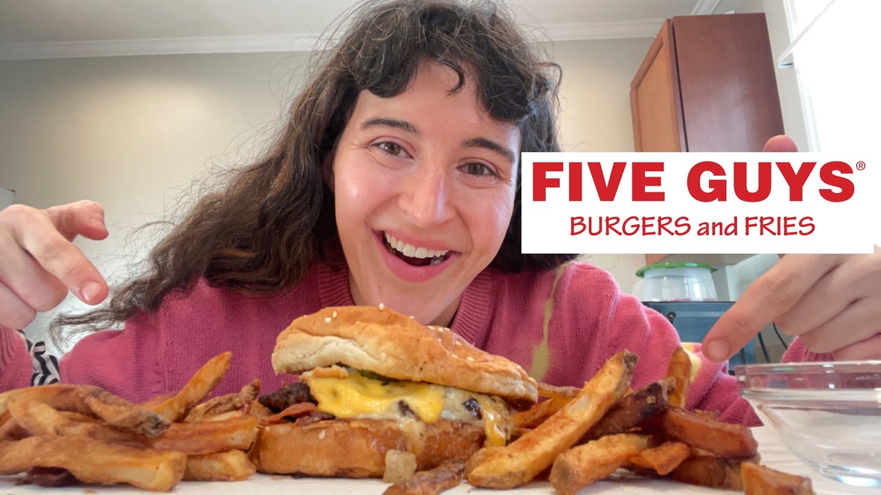 EATING FIVE GUYS - YouTube