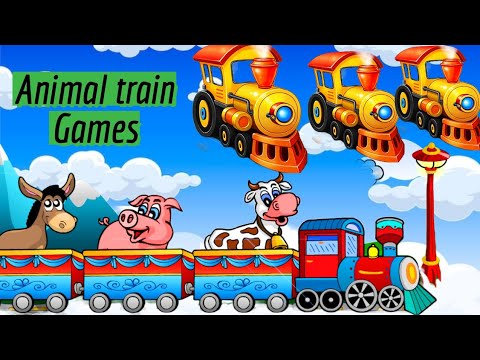 Animal Train Games for kids || videos for kids -Animals and Train Games ...