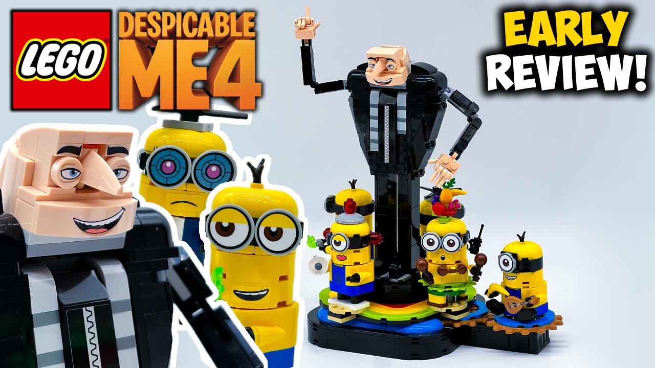 Reviewing LEGO's Strangest New Set: Brick-Built Gru and Minions! LEGO ...
