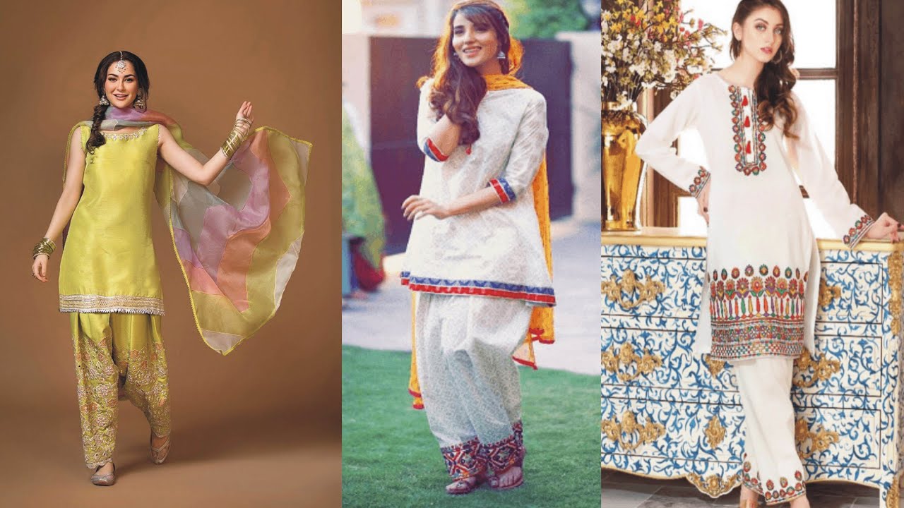 Girls Formal Shalwar Kameez Design Ideas | Stylish Shalwar Kameez ...