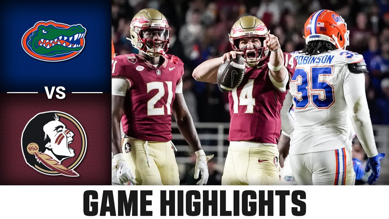 Florida vs. Florida State College Game Highlights | 2024 ACC Football ...