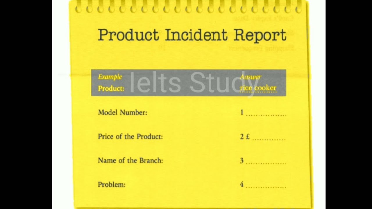 Product Incident Report ielts Listening Practice Test 2023 New product-incident-report-ielts-listening-practice-test-2023-new