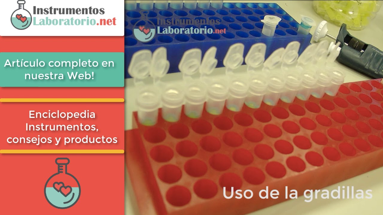gradilla de laboratorio, características y uso - YouTube