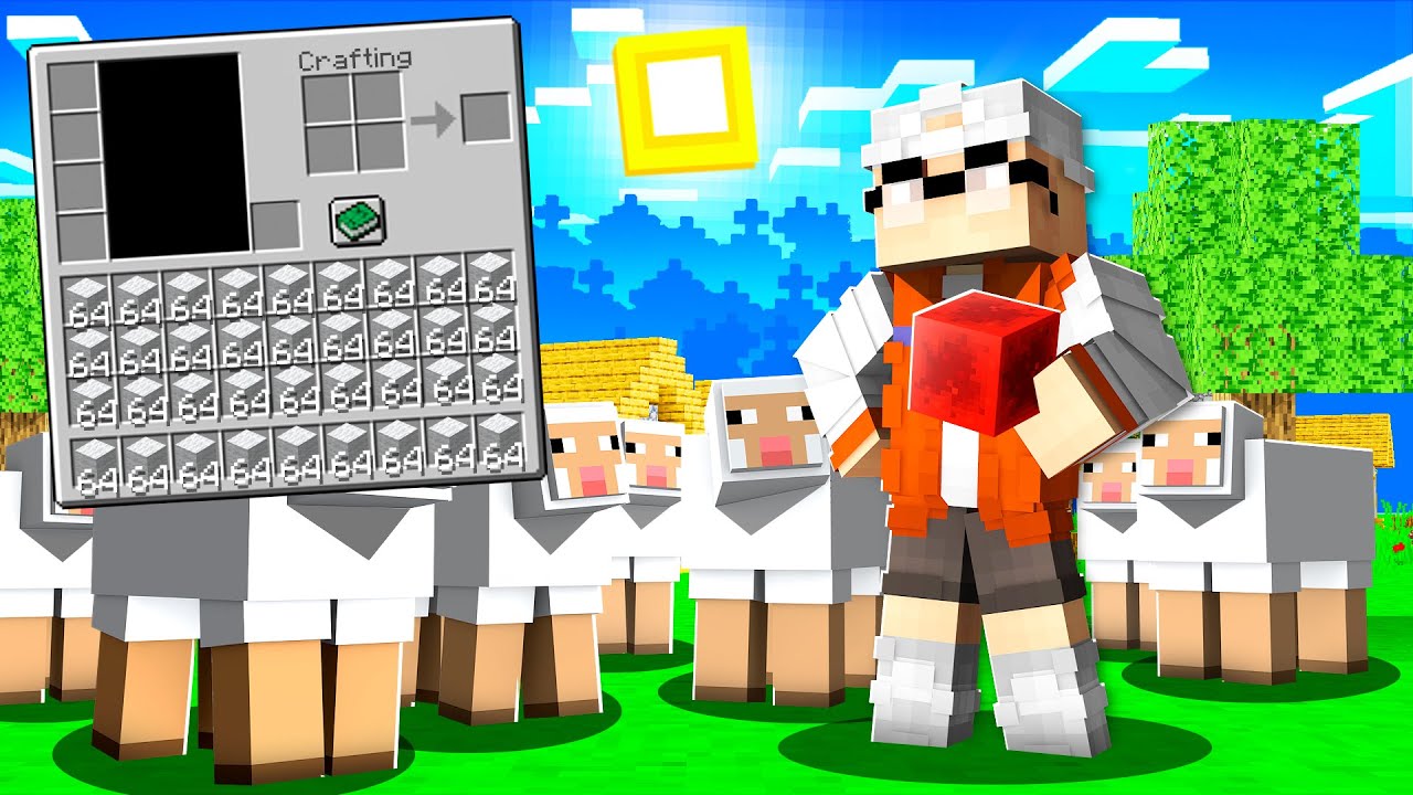 YOUTUBER INSEL - die erste AUTOMATISCHE WOLLE FARM in Minecraft Folge ...