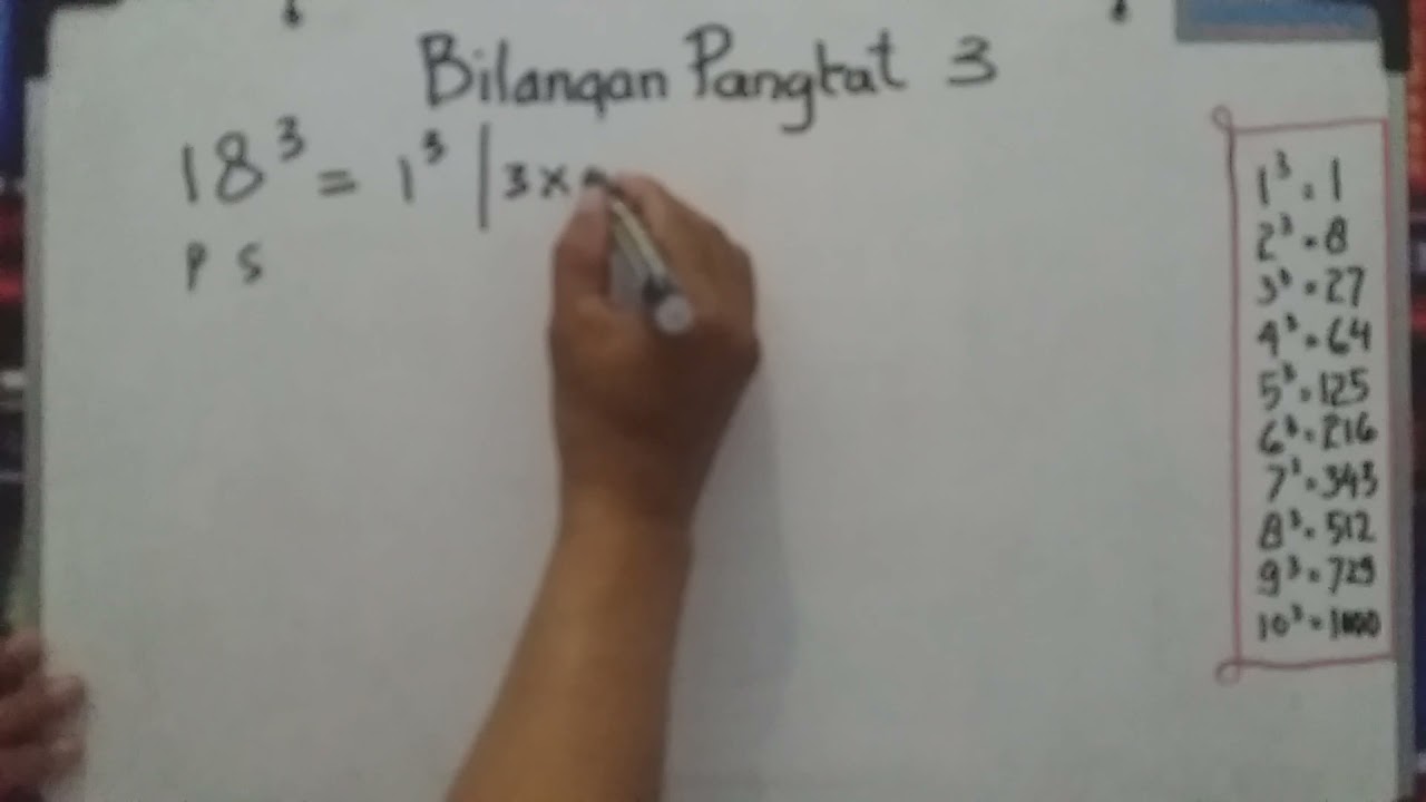 CARA TERMUDAH MENGHITUNG BILANGAN PANGKAT 3 - YouTube
