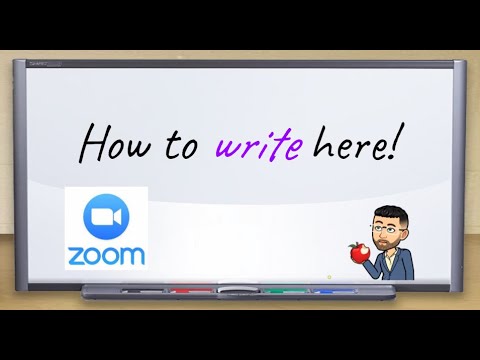 How to write on the Promethean Board using Zoom! - YouTube