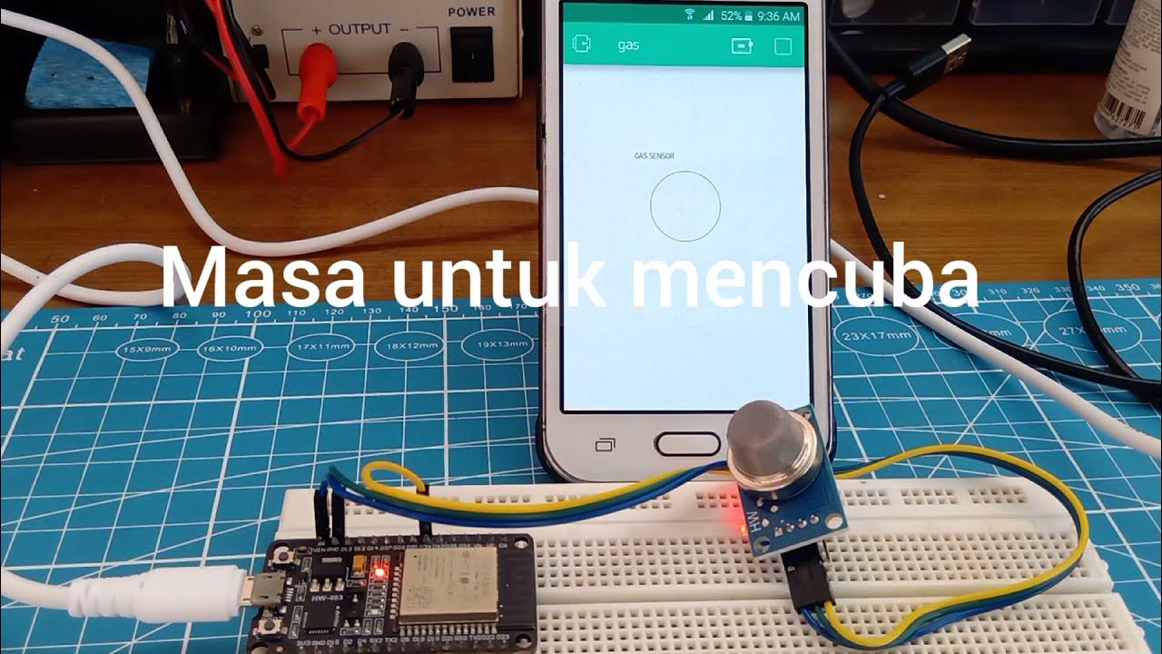 ESP32 LESSON 7 - GAS DETECTOR USING MQ5 ON ESP32 AND BLYNK (PENGESAN ...