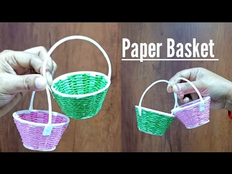 PAPER CUP BASKET || DIY BASKET || PAPER CRAFT || HANDMADE BASKET ...